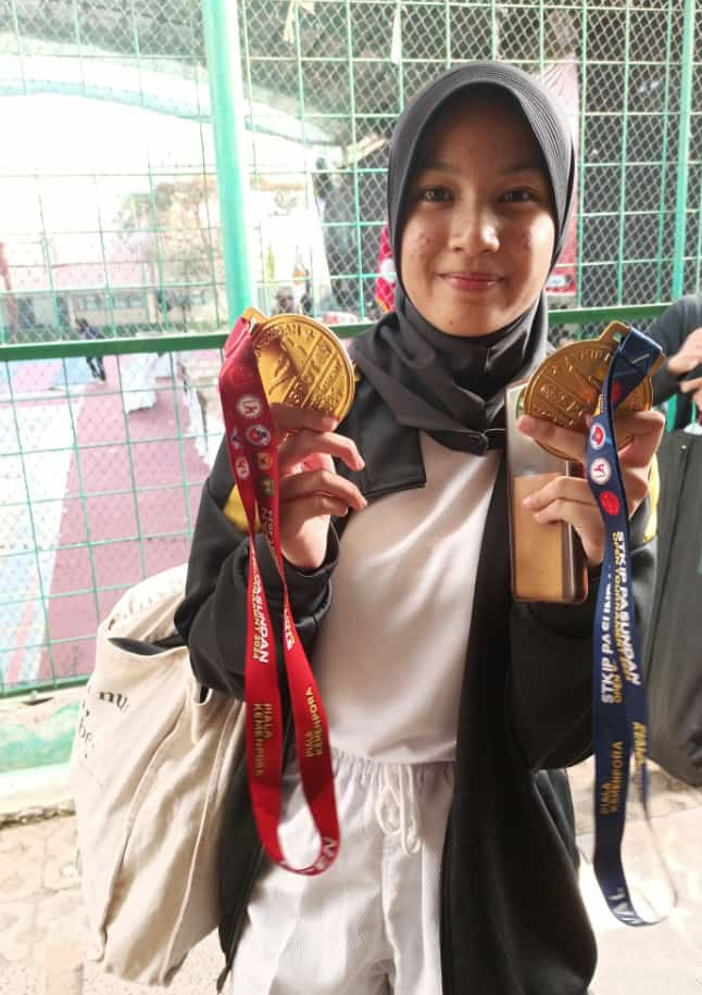 2 Medali Emas diraih Nasibah Wafa Syahidah di STKIP Pasundan Open ...